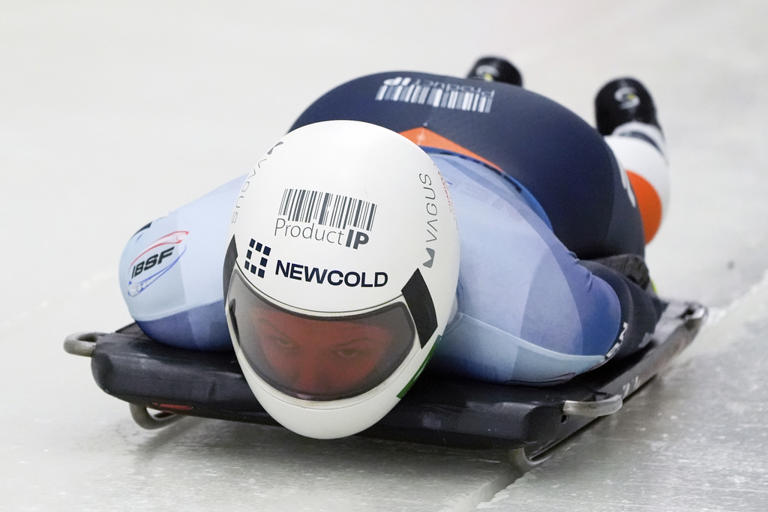 Kimberley Bos the leader entering final run of women's skeleton world ...