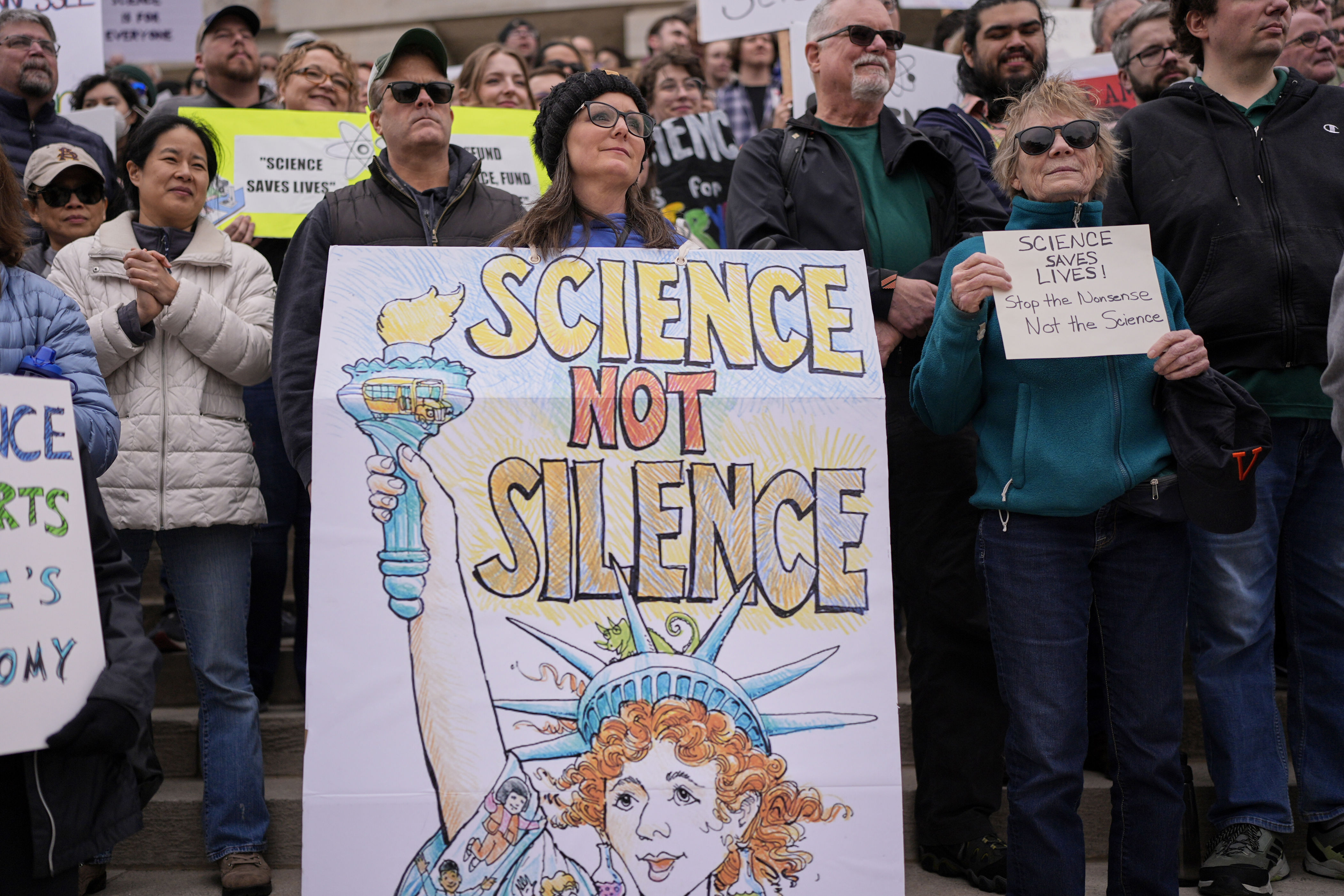 Thousands join ‘Stand Up for Science’ demonstrations nationwide to ...