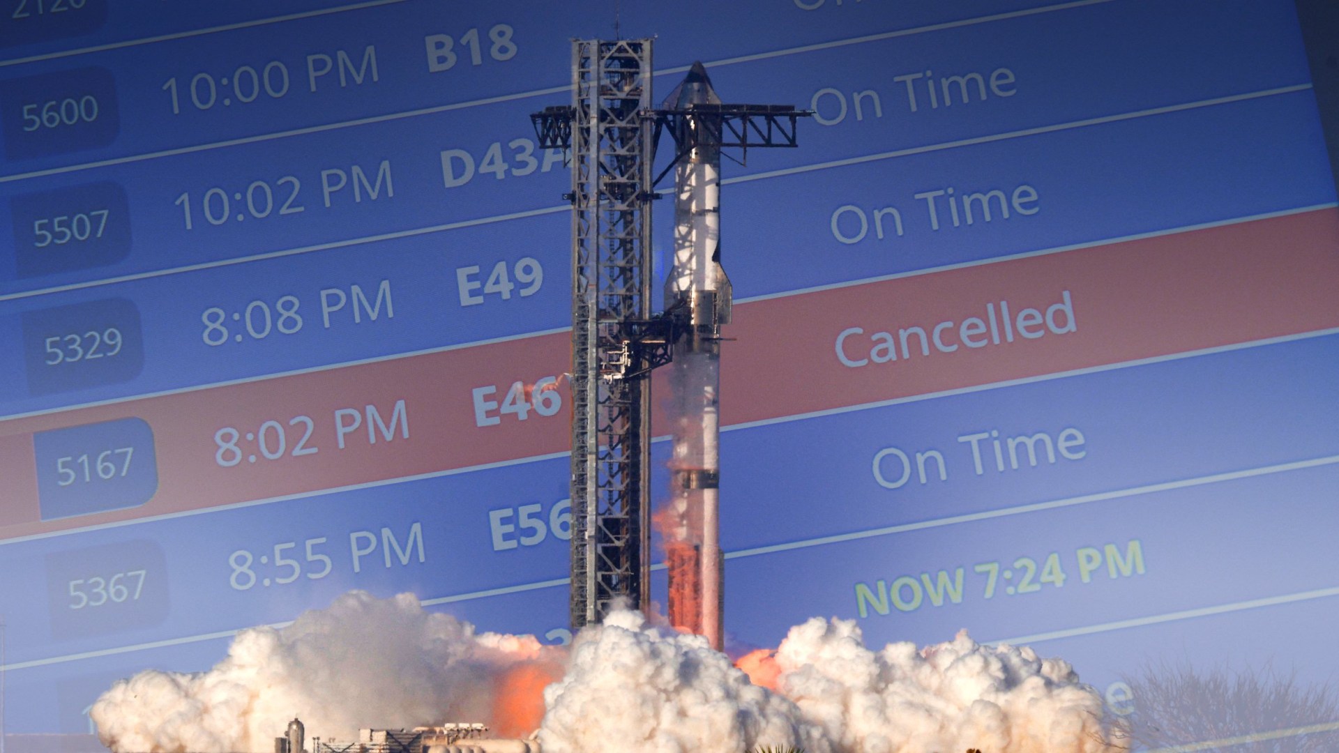 Elon Musk disrupts 240 flights with SpaceX rocket explosion after spate ...