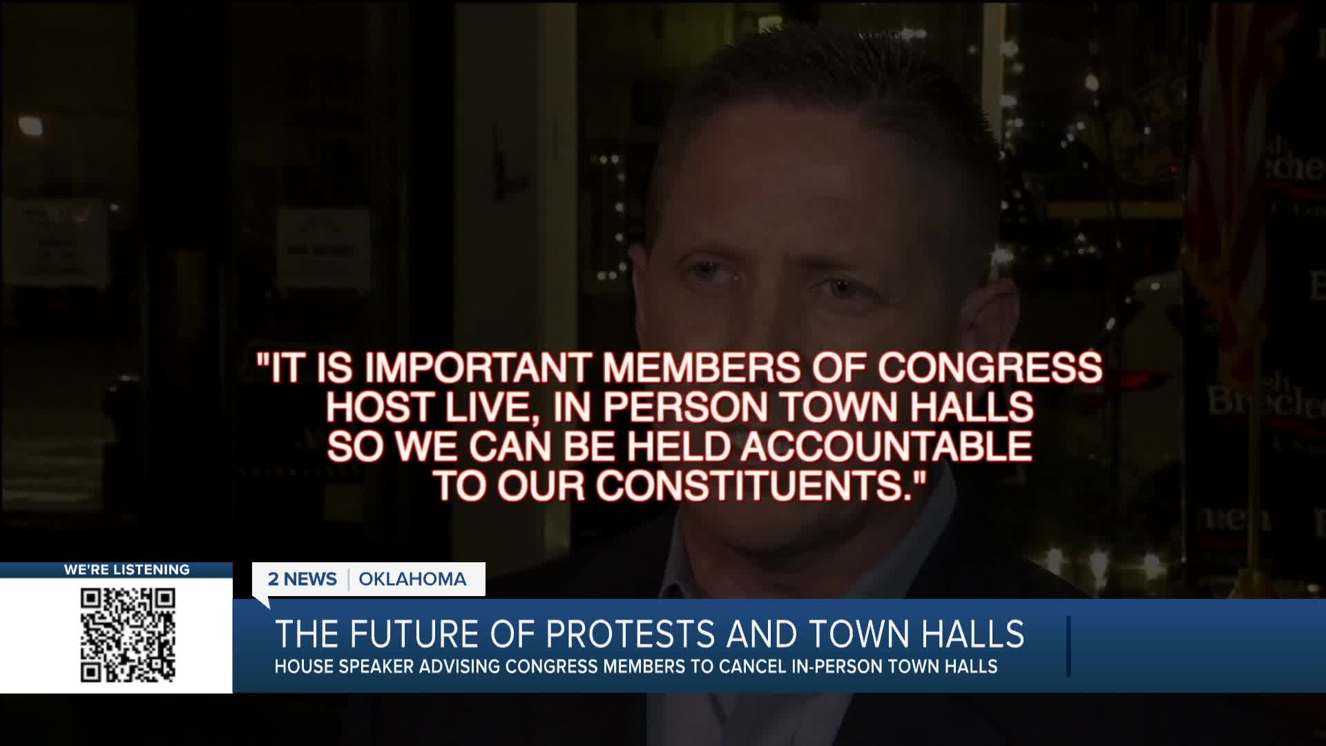 Okla. lawmaker 'committed to town halls' amid Speaker’s call to stop them