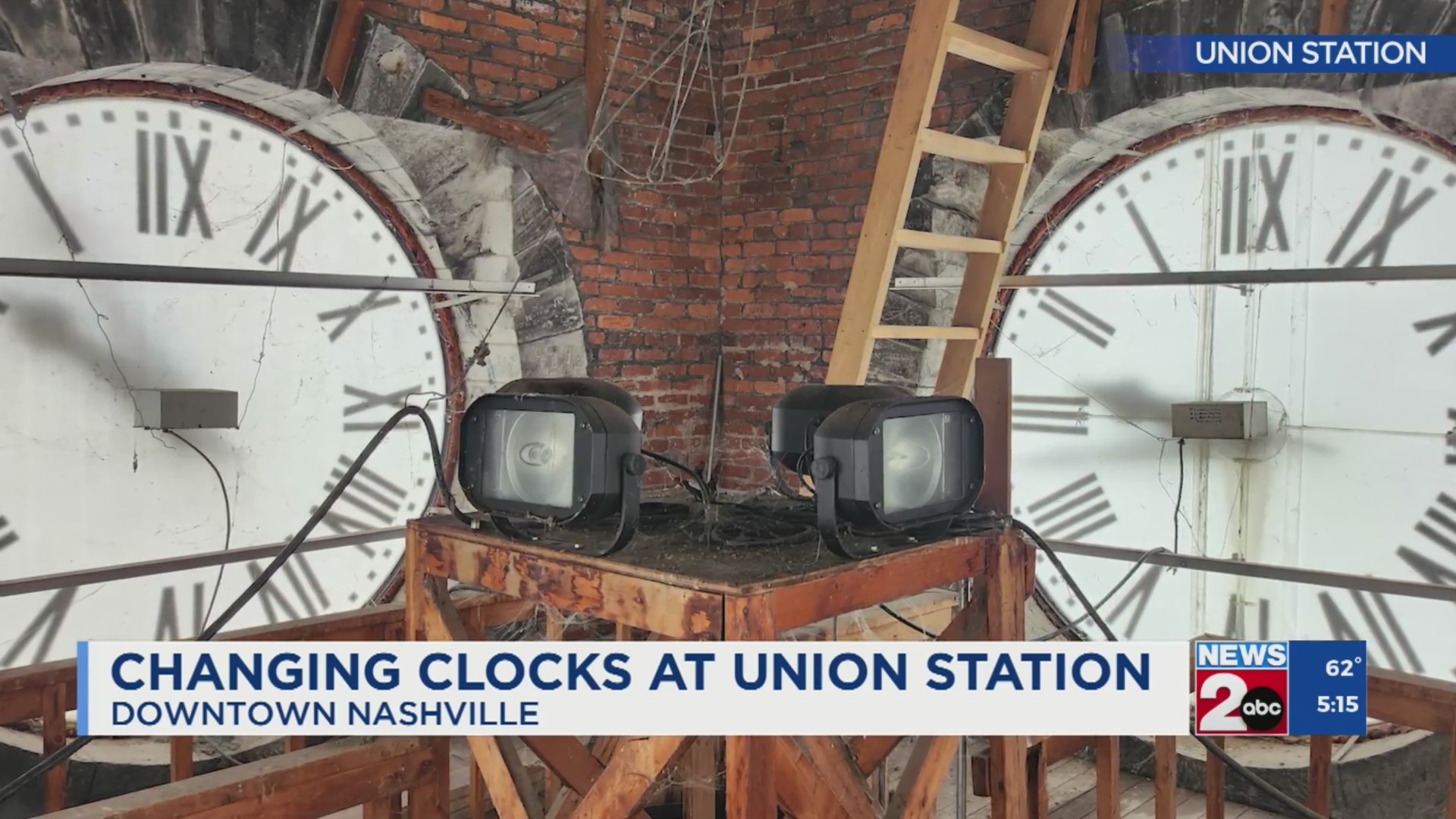 Here's how clocks are changed at Union Station in Nashville