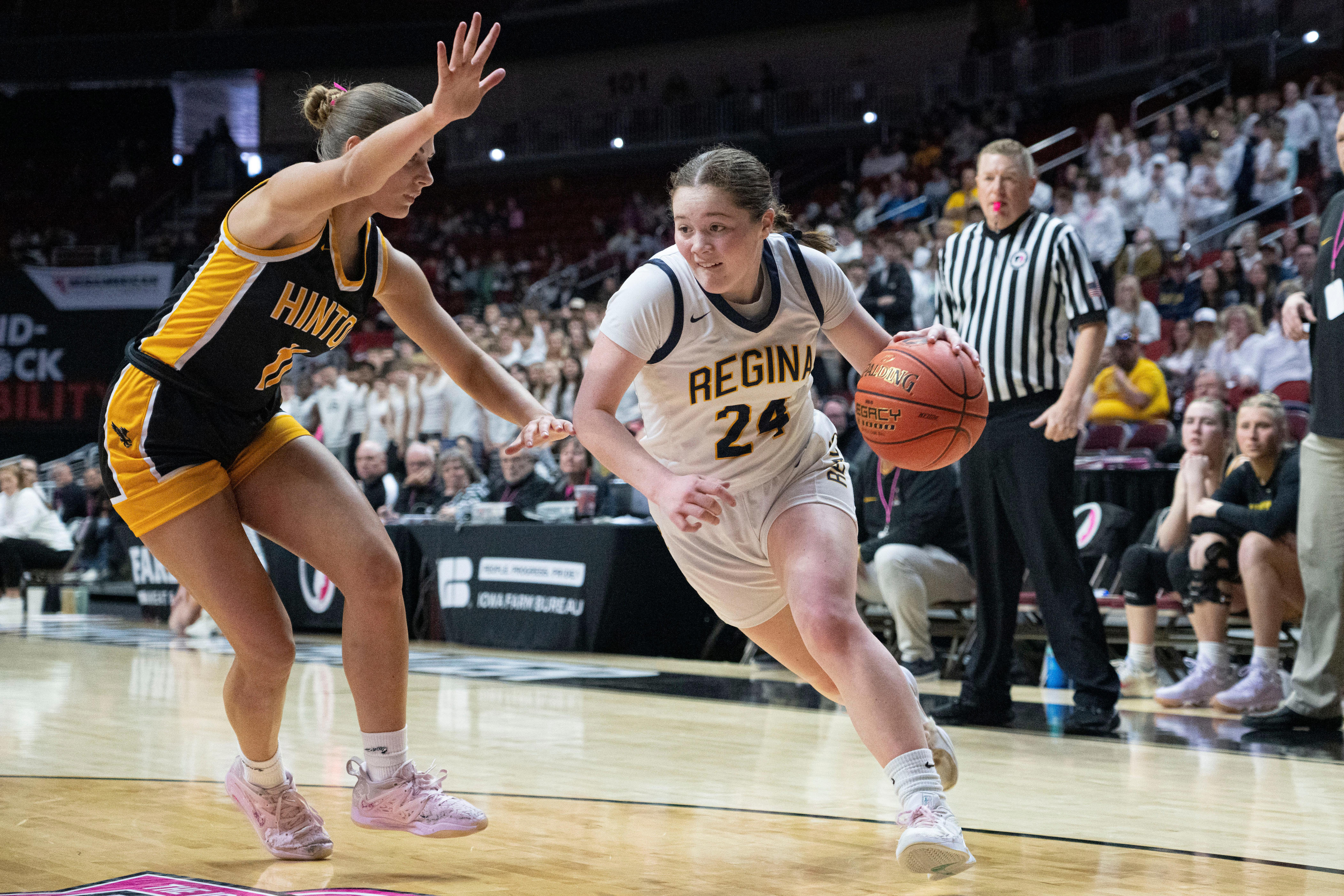 Iowa City Regina falls to Hinton in Iowa girls basketball state ...