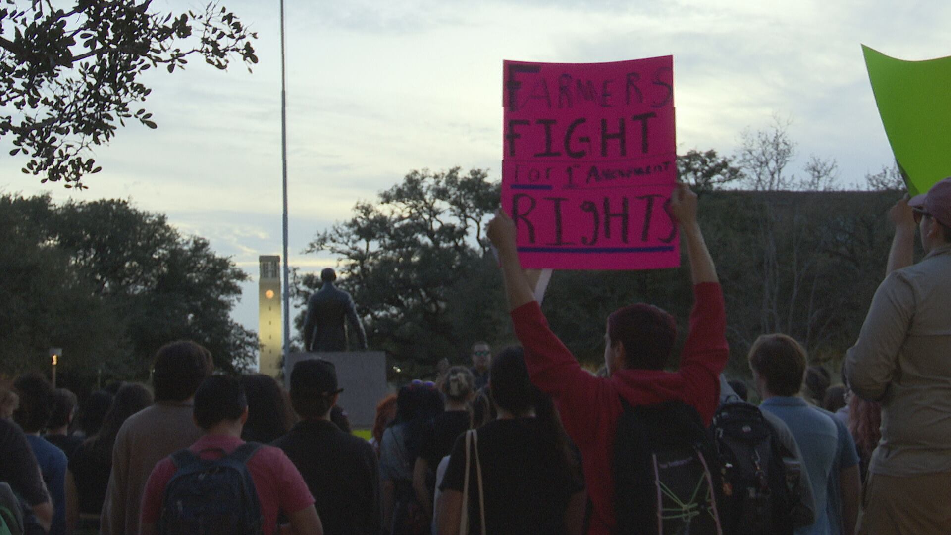 LGBT+ supporters gather to protest Texas A&M’s on-campus drag ban