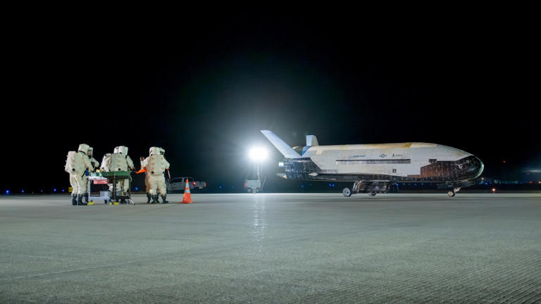 Secretive US Space Force X-37B space plane 'breaks new ground' as it ...