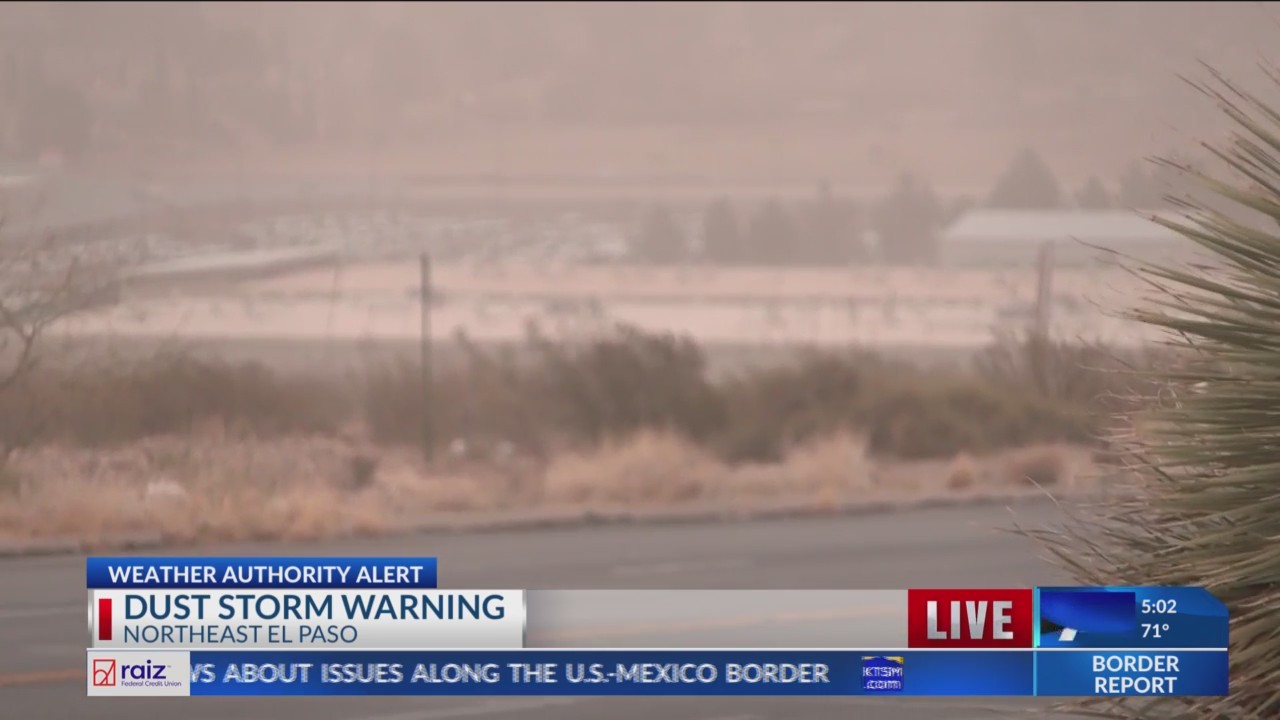 Dust storm warning for Friday, March 7