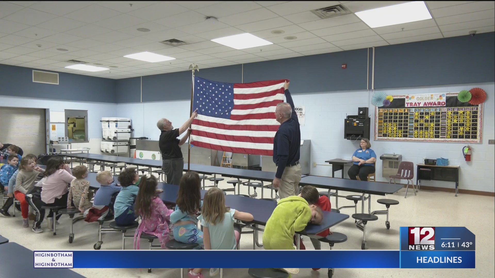 Nutter Fort Primary 1st graders celebrate Flag Day early