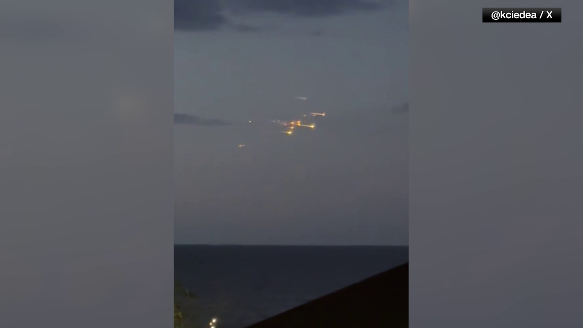 SpaceX rocket explosion lights up sky over Caribbean