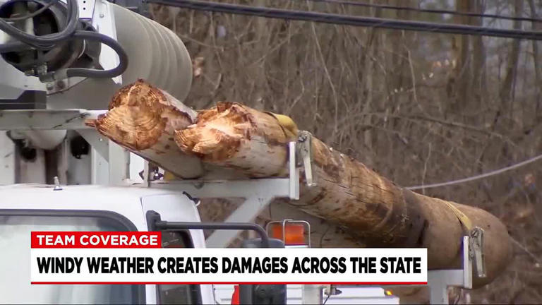 Strong winds cause power outages, major damage across the state