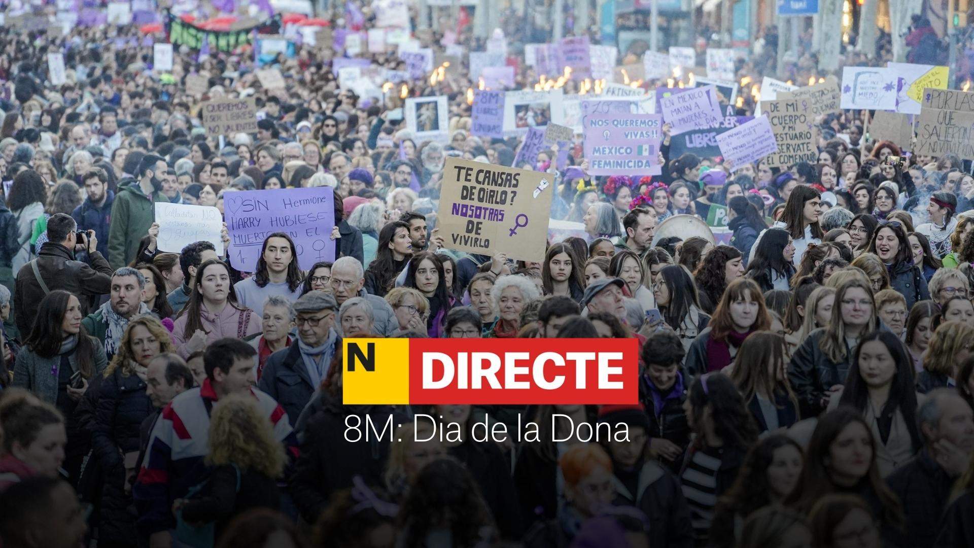 Manifestación del 8M en Barcelona, DIRECTO | Última hora de las ...