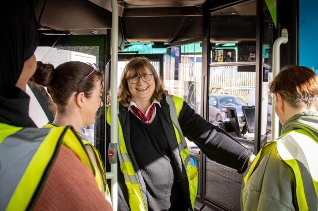 Bus company welcomes first all-female cohort of trainee drivers