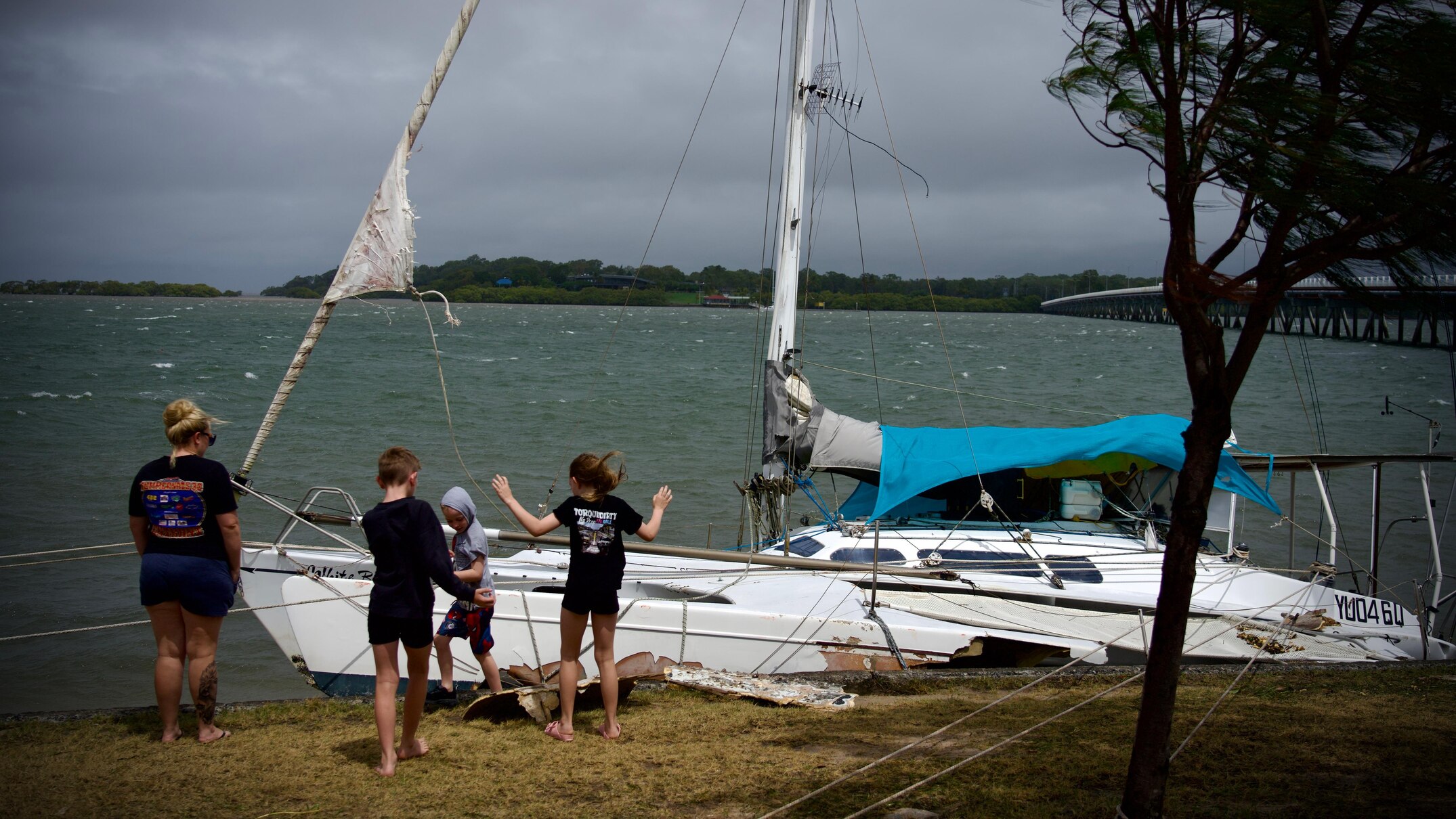 Bribie Island escapes worst of Cyclone Alfred as system lingers