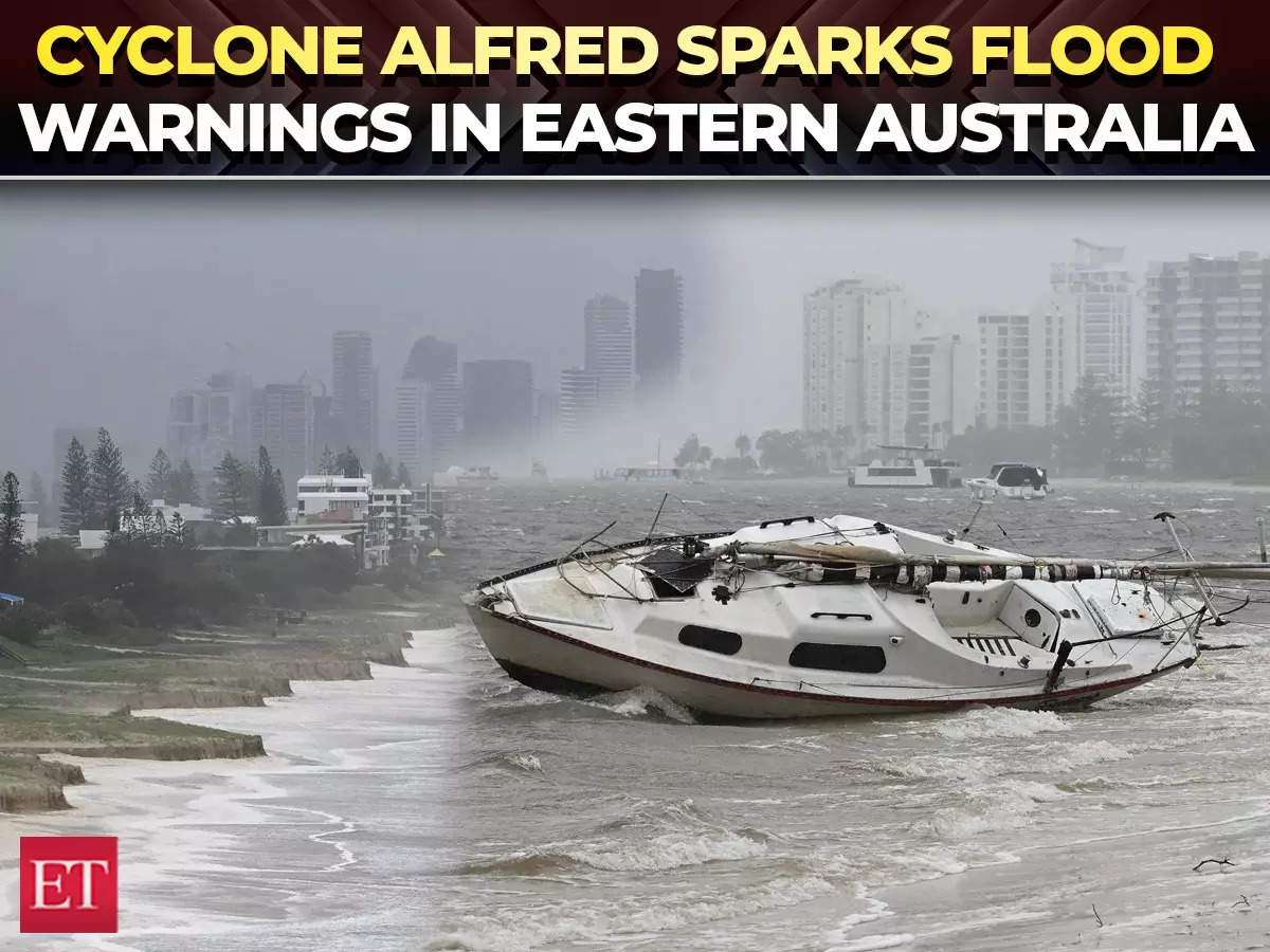 Satellite shows Cyclone Alfred weakening, sparks flood warnings in ...