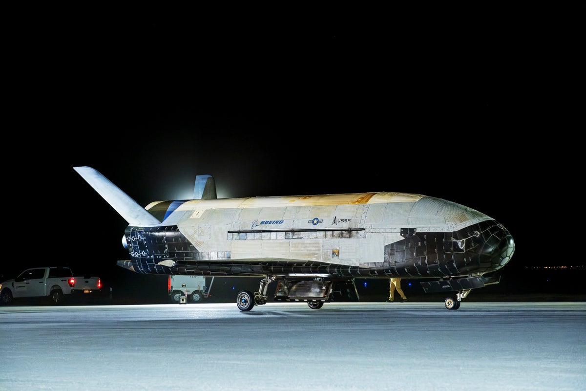 US military’s classified space shuttle returns to Earth after secret ...