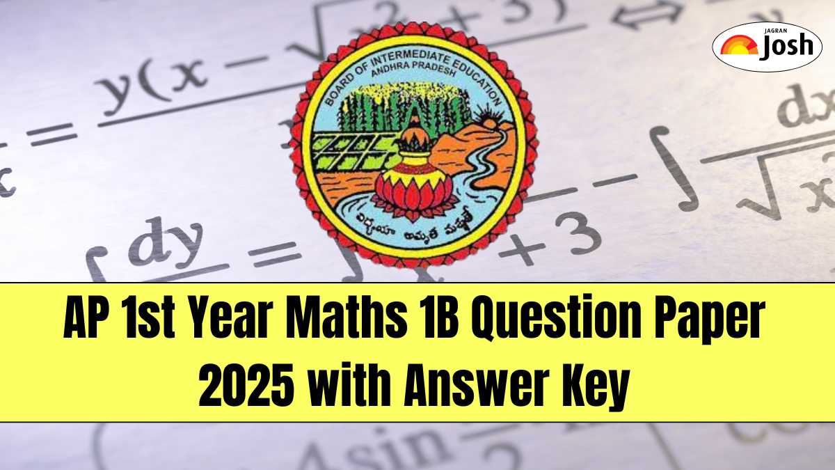 AP 1st Year Maths 1B Question Paper 2025 with Answer Key, Download PDF