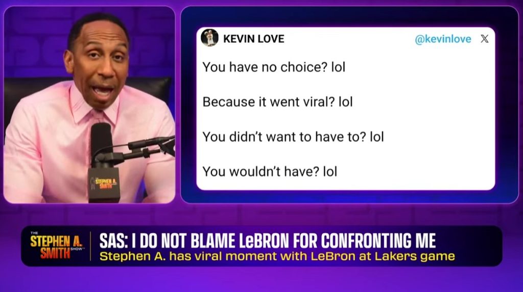 Stephen A. Smith addresses NBA star's callout