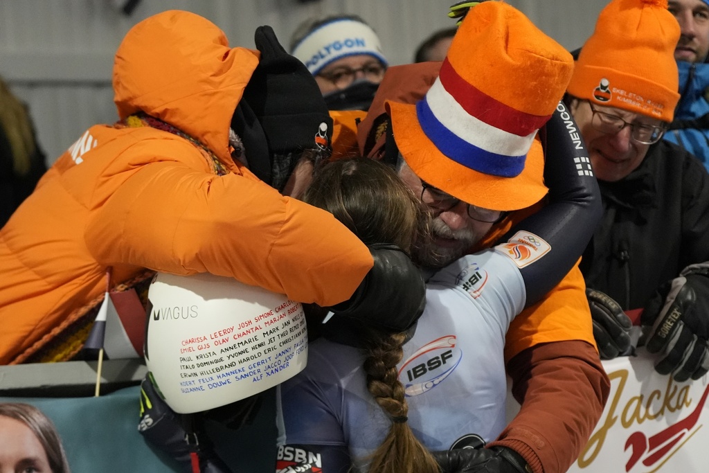 Kimberley Bos of the Netherlands wins women's skeleton world ...