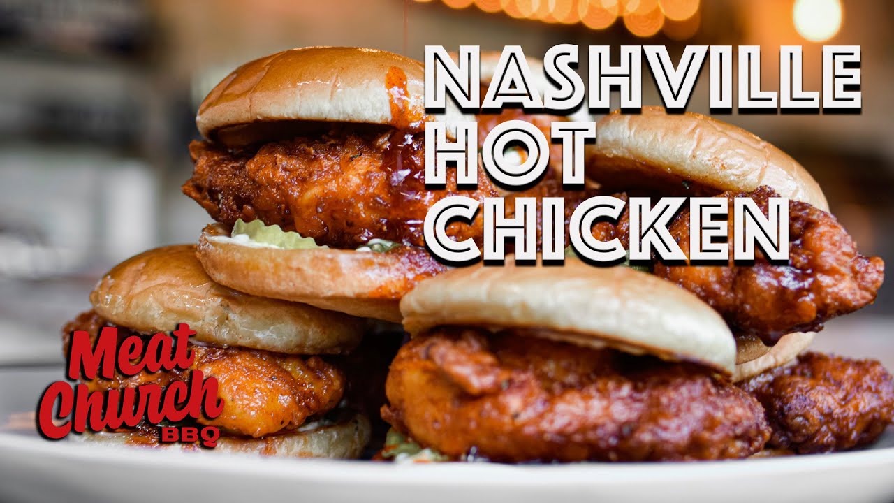 Serve a Nashville hot chicken sandwich with fiery crunchy heat