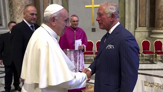 2019: Pope Francis welcomes King Charles during his Vatican visit
