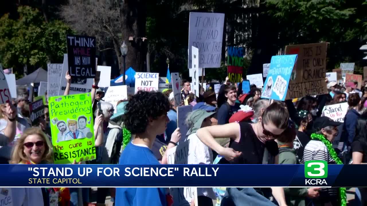 Hundreds join ‘Stand Up for Science’ protest at California Capitol