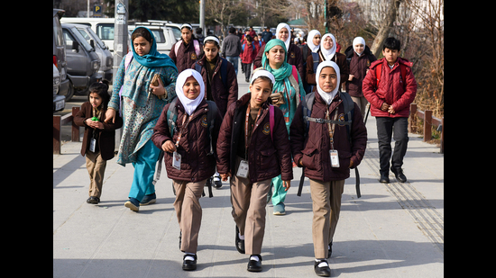 Kashmir schools reopen after 3 months