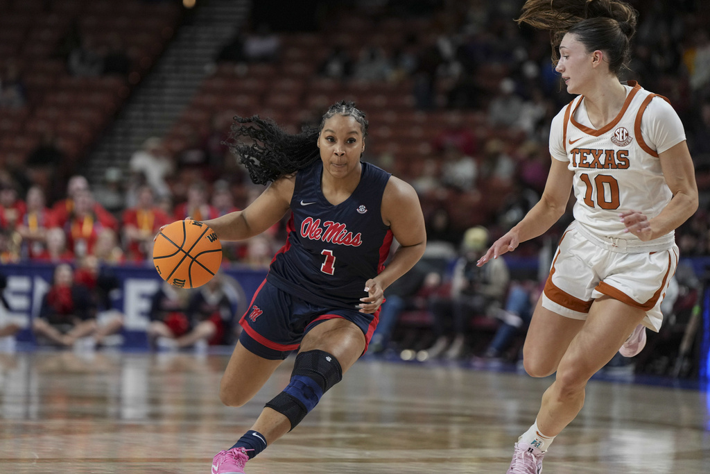 Madison Booker scores 19 as No. 1 Texas holds on to defeat Mississippi ...