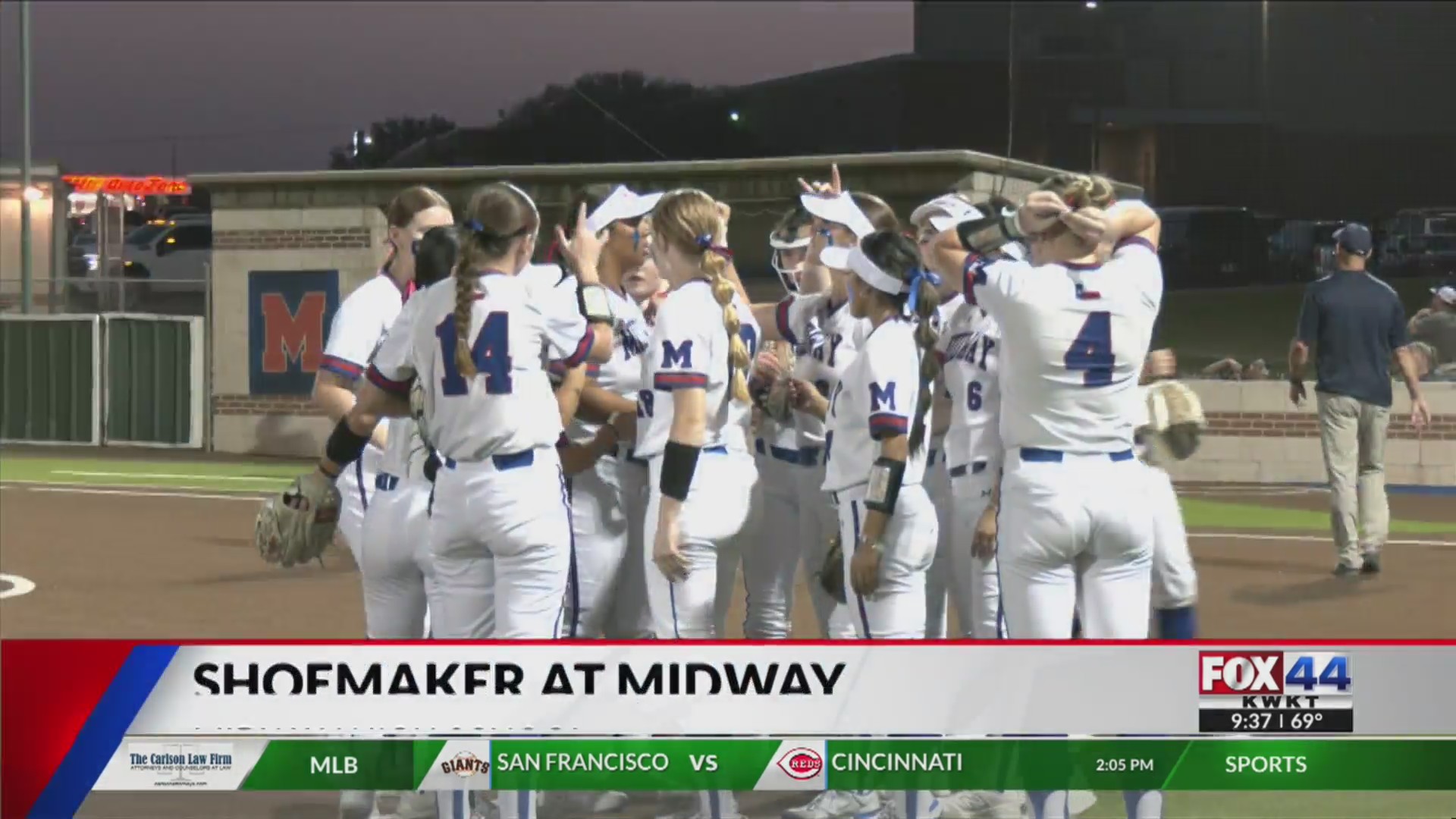 Midway softball cruises past Shoemaker