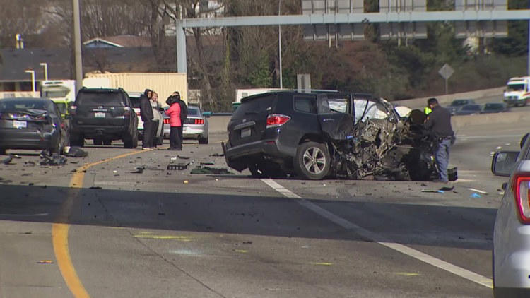 Erratic driving caused car to fall off I-5 overpass, killing one ...