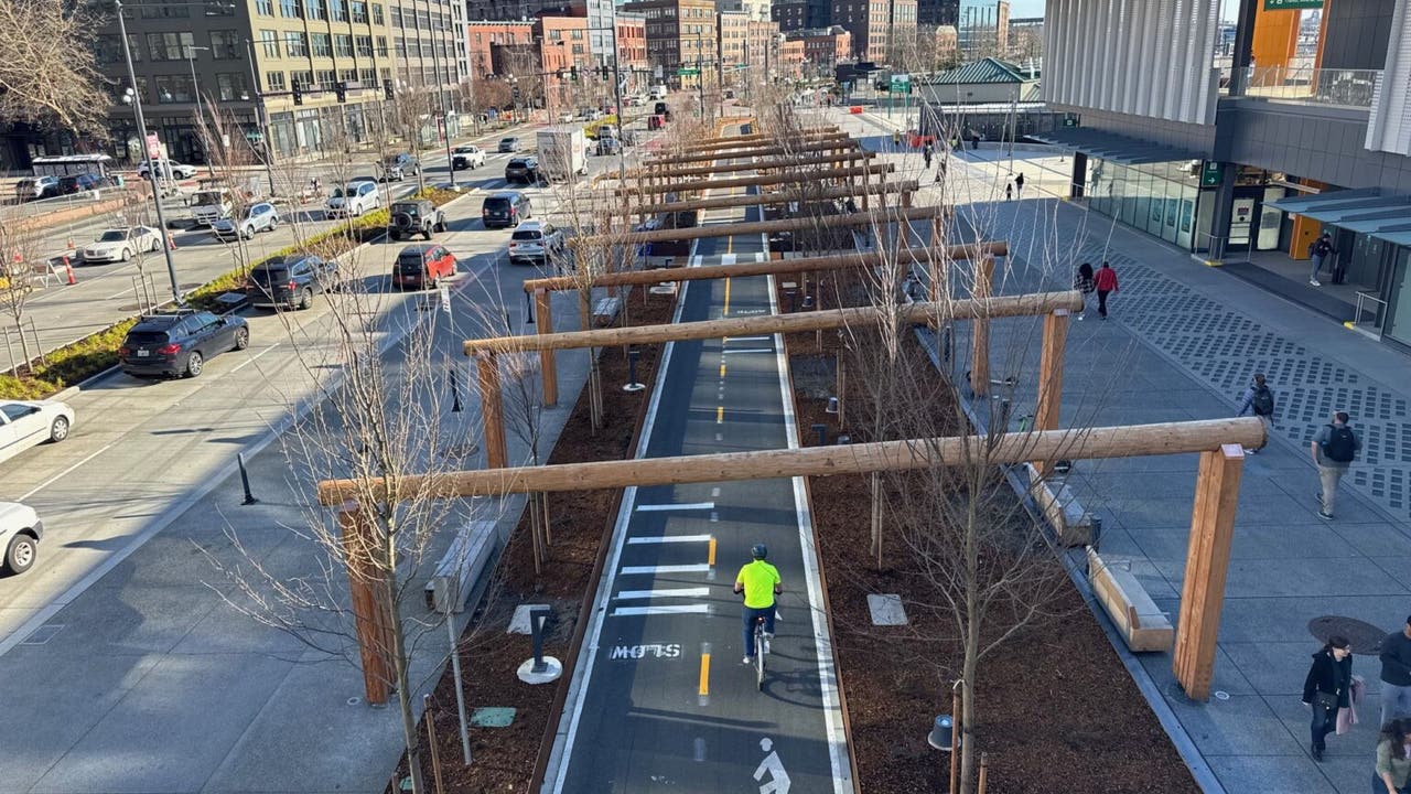 Seattle's new protected waterfront bike lanes debut Saturday