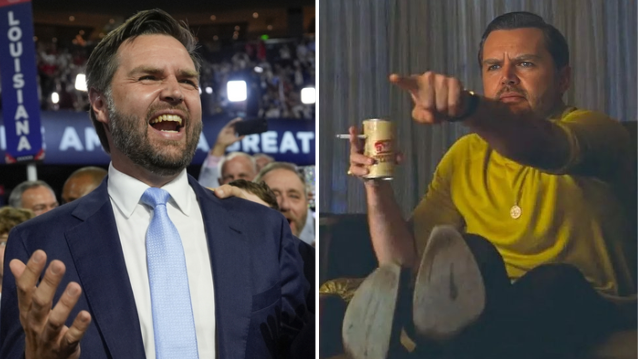 JD Vance joins meme game with classic Rick Dalton ‘pointing guy’ post ...