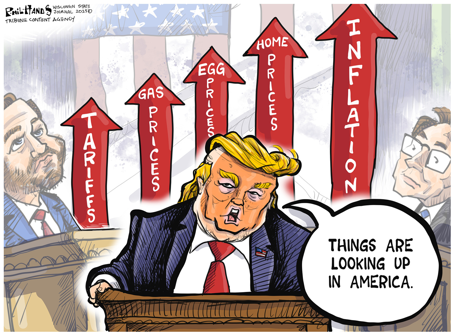 The Latest Political Cartoons From Phil Hands