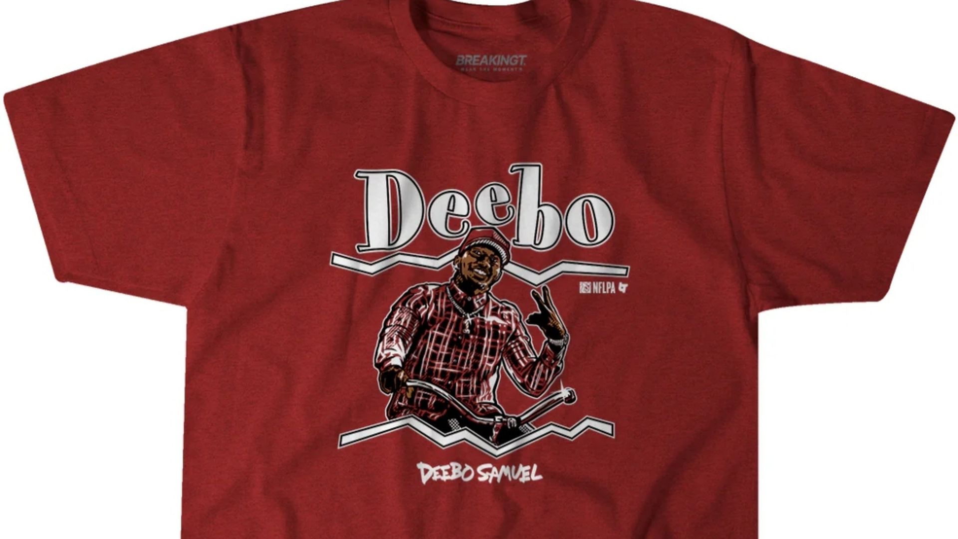 Here comes Deebo Samuel and a trio of t-shirts for his arrival in ...