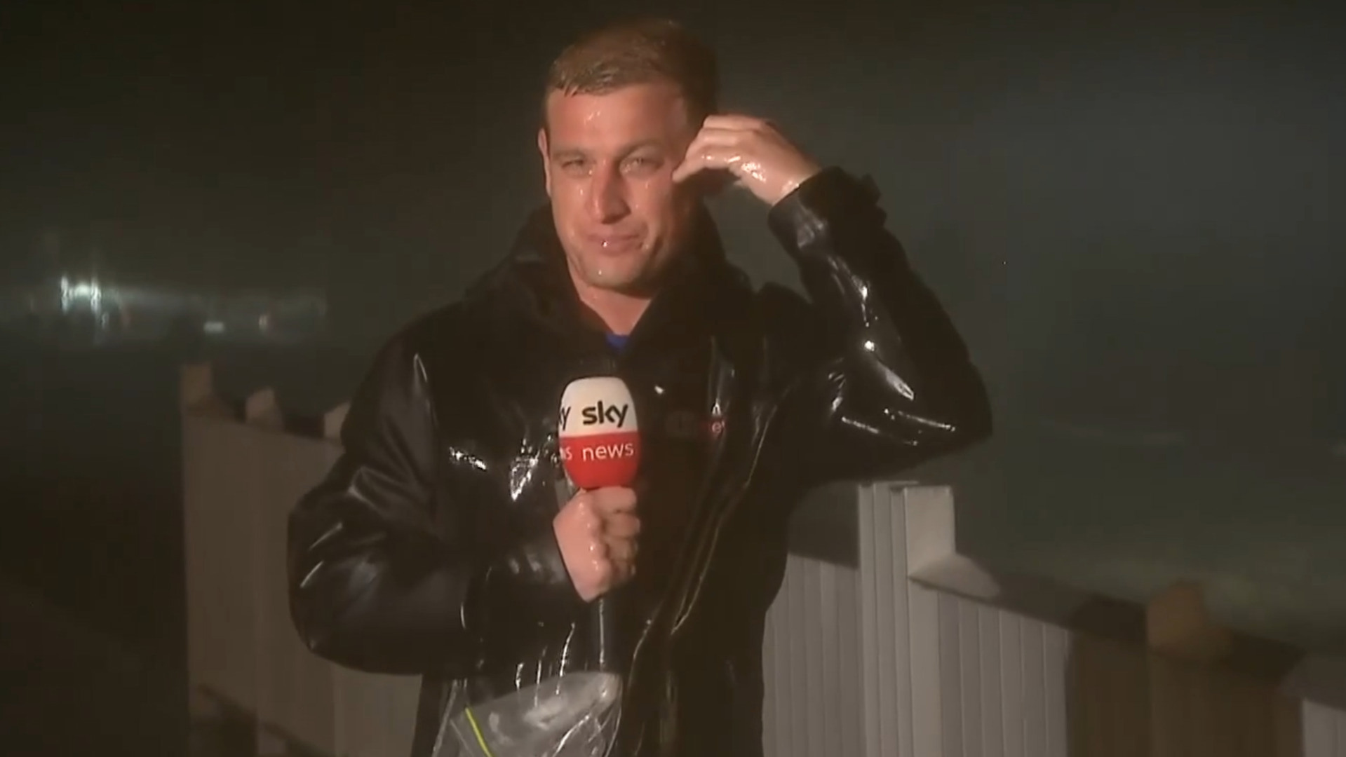 Extraordinary moment TV reporter joins live as ex-Cyclone Alfred ... Extraordinary moment TV reporter joins live as ex-Cyclone Alfred ...
