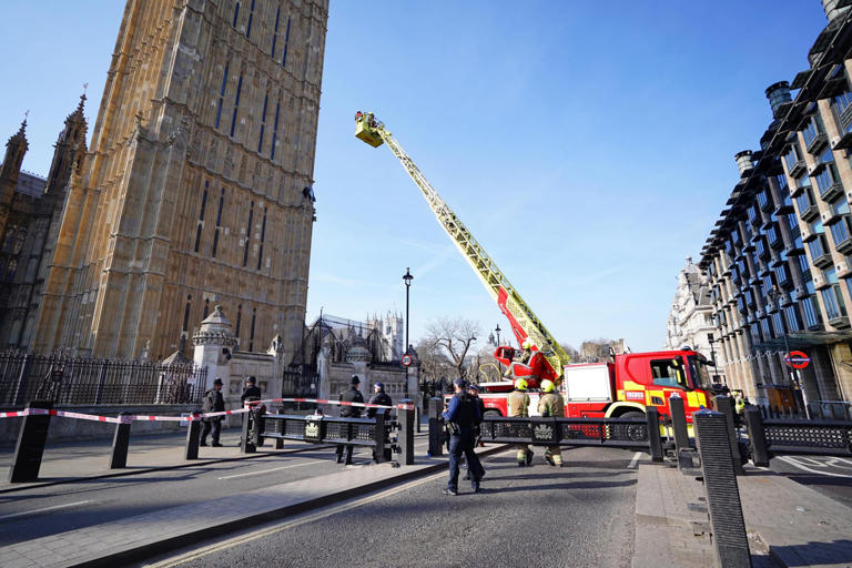 Pro-Palestinian demonstrator charged after scaling Big Ben’s Elizabeth ...