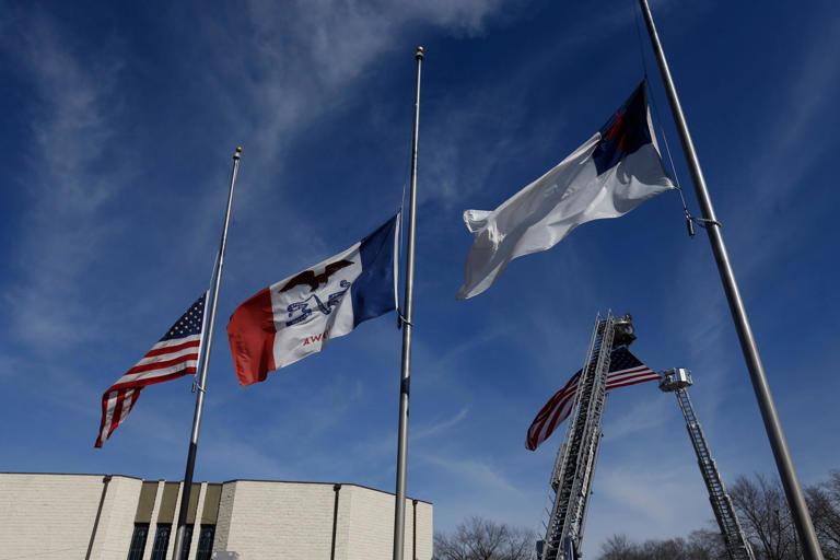 Why are flags at half-staff? Iowa flags lowered for second day in a row