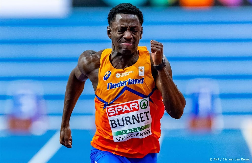 Burnet en Afrifa sprinten naar halve finales 60 meter EK indoor
