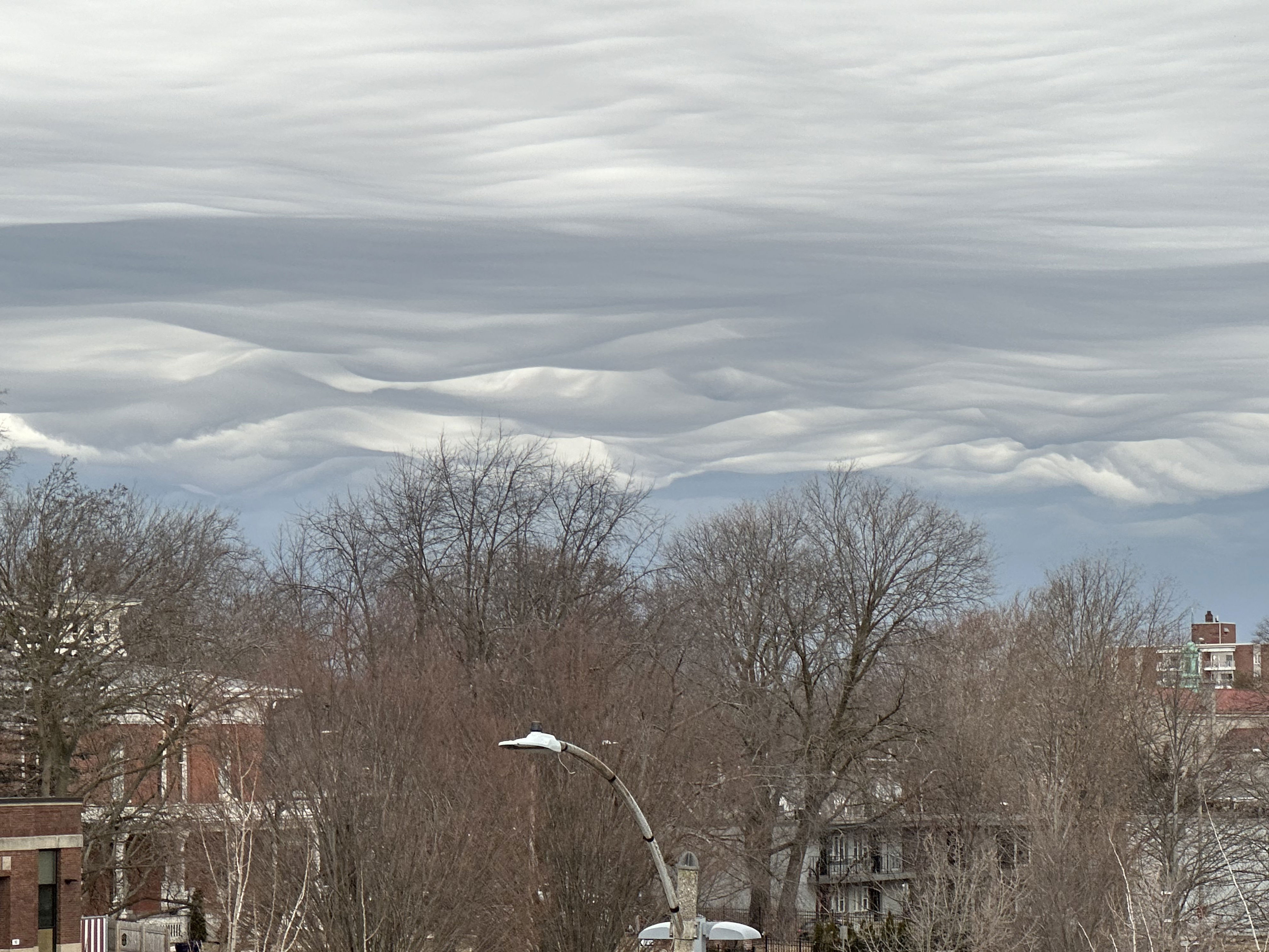 What was with the weird wavy clouds over Illinois this week?