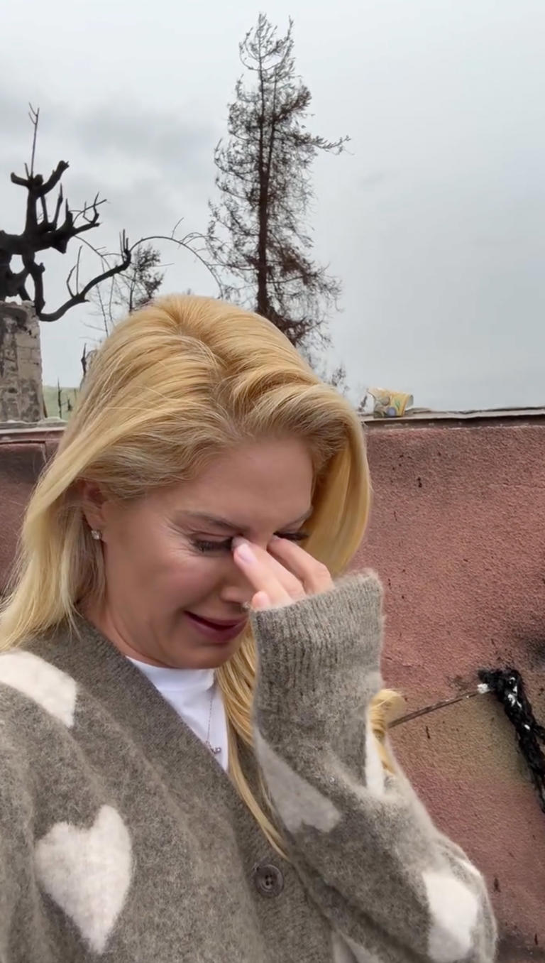 Heidi Montag breaks down in tears at site of burned down home 2 months ...
