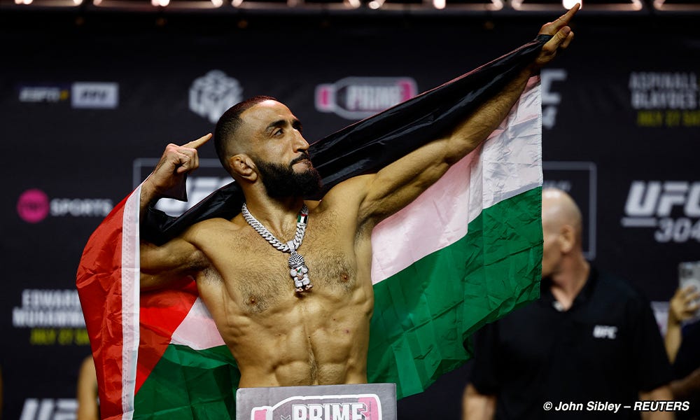 Belal Muhammad: Dana White apologized for missing Palestinian flag ...