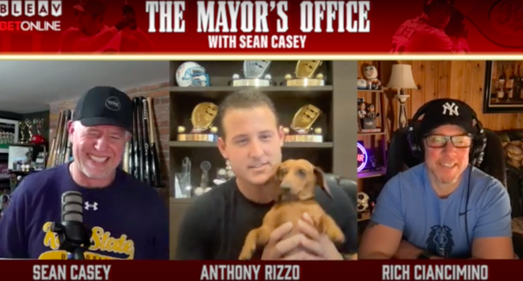 Anthony Rizzo's dog steals show on podcast