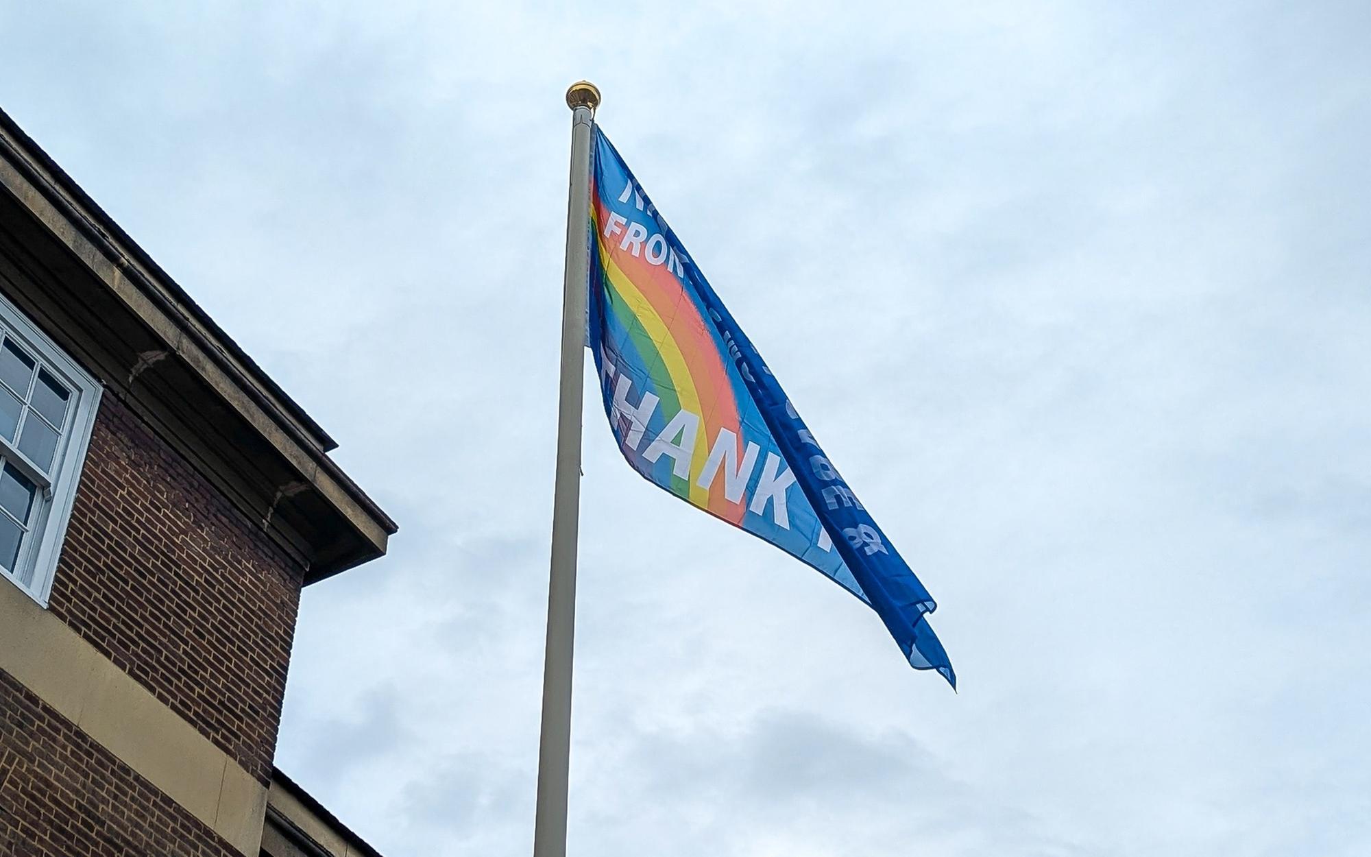Covid Day of Reflection: NHS flags raised in Adur and Worthing