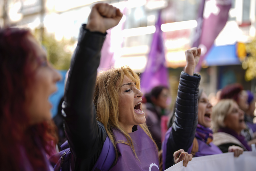International Women's Day protests demand equal rights and an end to ...