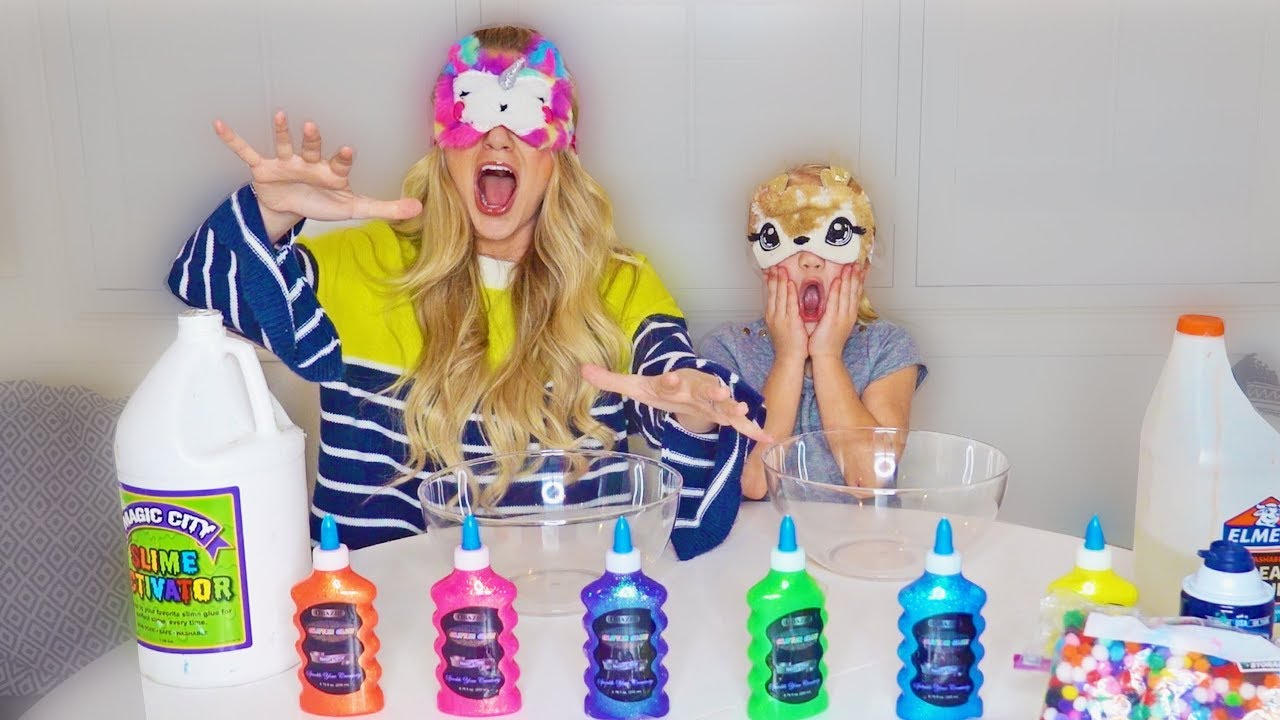 Blindfolded Slime Making Challenge — Things Got Messy Fast