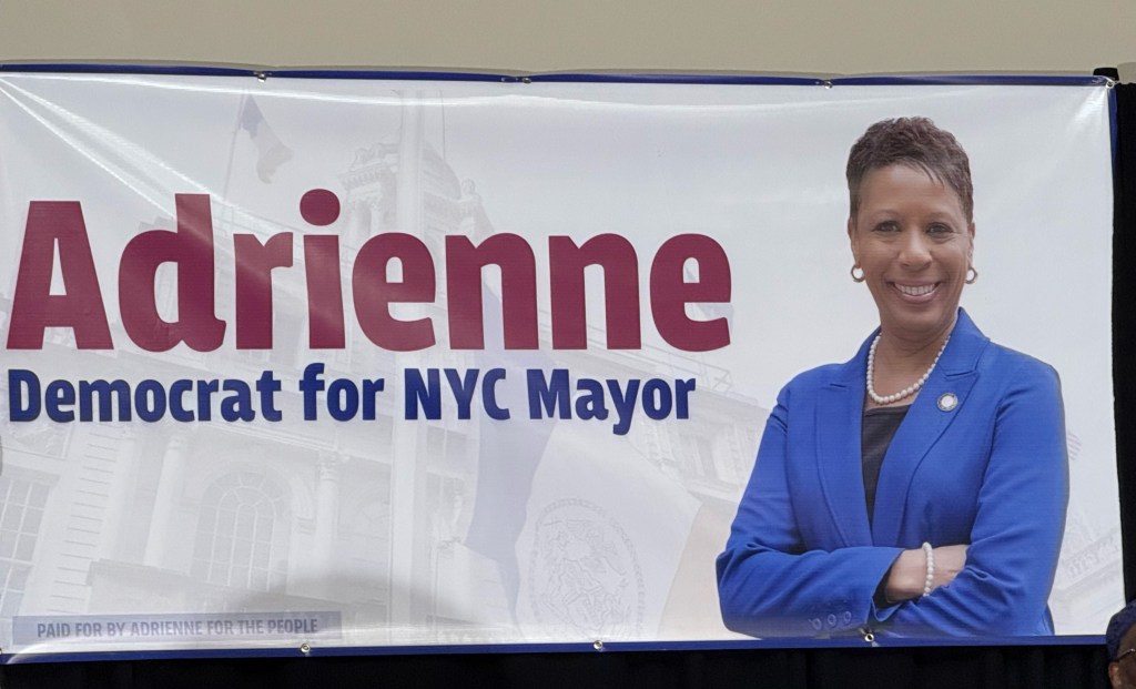 NYC Council Speaker Adrienne Adams avoids using last name in mayoral campaign material to ...