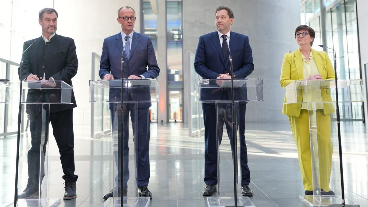 Söder, Merz, Klingbeil, Esken: Warum vier Politiker die Einigung verkünden