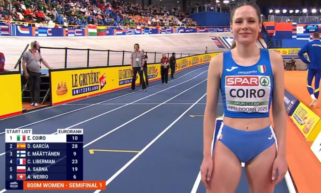 Euroindoor, 800: Eloisa Coiro in finale, ma che paura