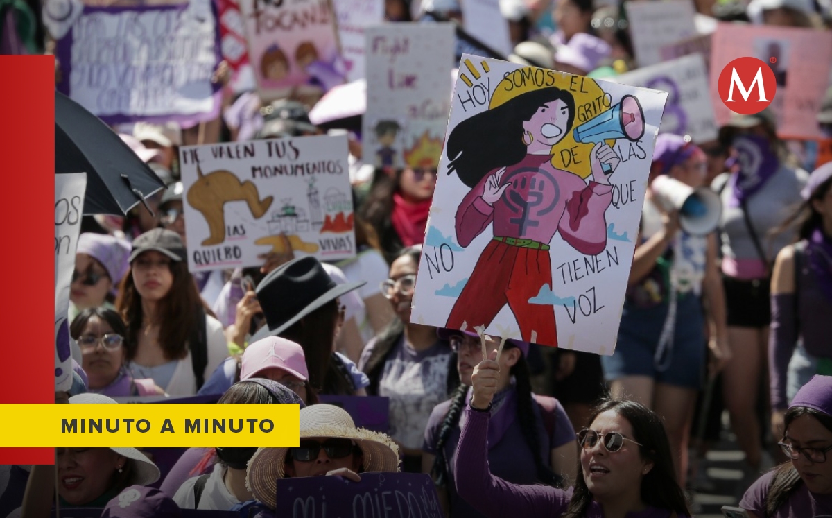 Marcha 8M CdMx 2025: Así avanza la manifestación por Día de la Mujer ...