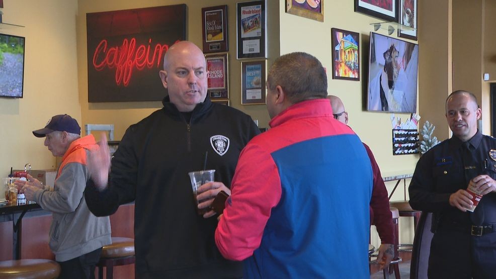 Cranston PD engages with community during "Coffee with a Cop" event