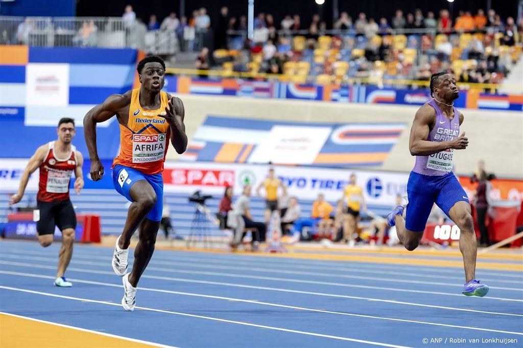Sprinter Afrifa verrast met finaleplek 60 meter op EK indoor