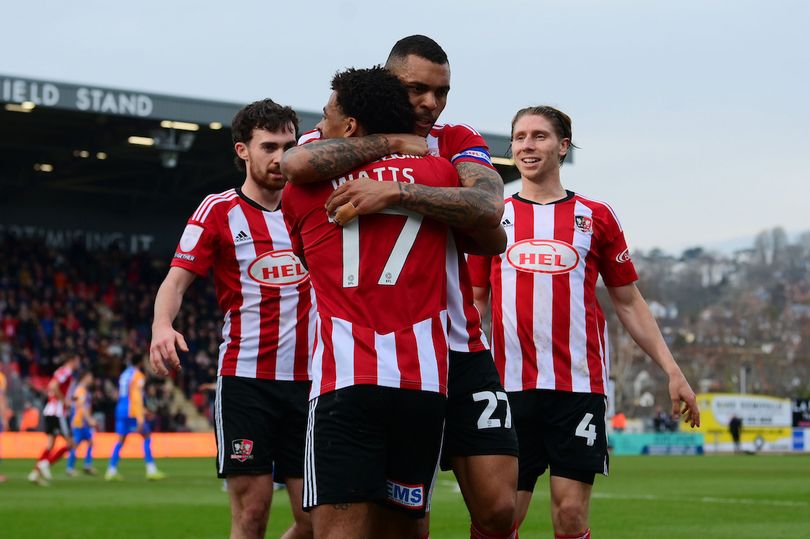Exeter City earn huge three points in comfortable Shrewsbury Town victory