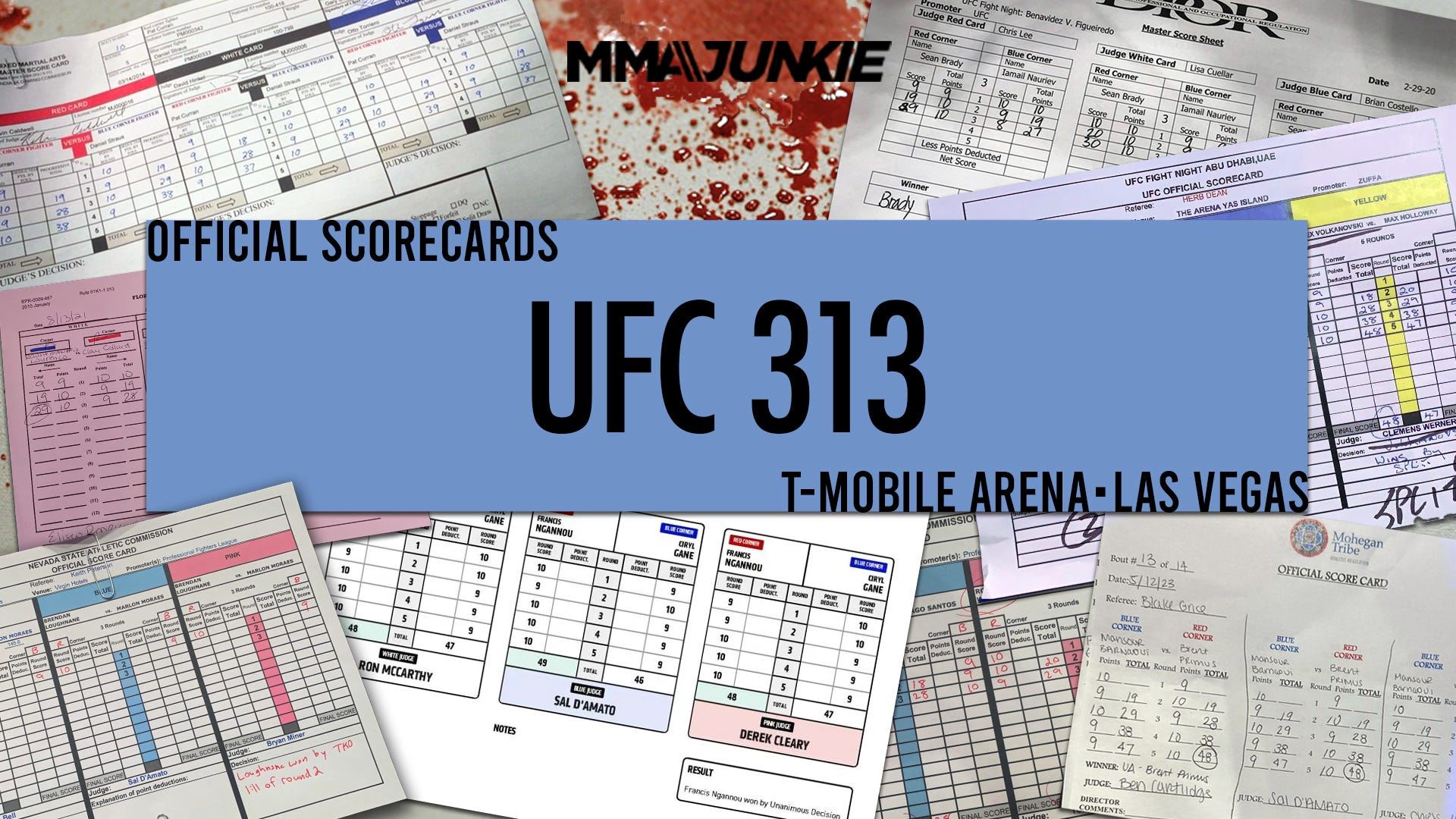 UFC 313: Official scorecards from Las Vegas